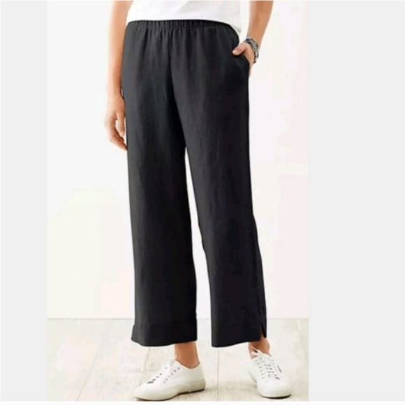 J. Jill | Pants & Jumpsuits | J Jill Love Linen Black Pullon Comfy ...